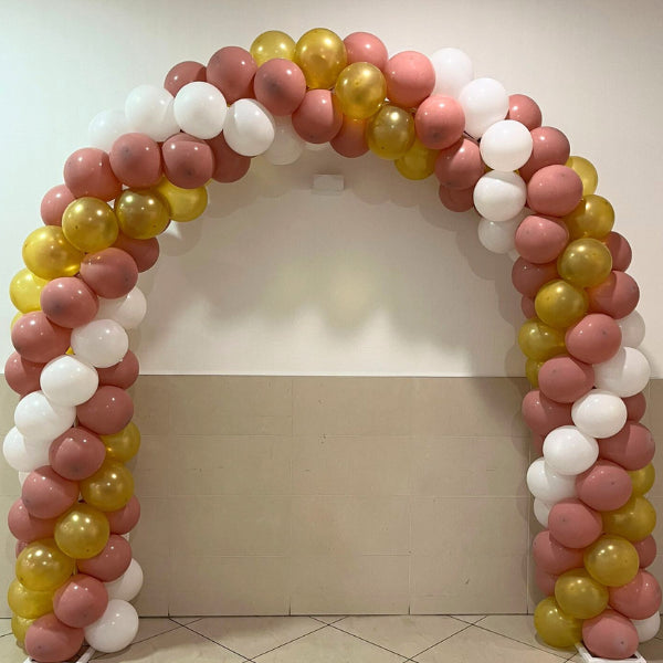 ARCHE DE BALLONS LATEX – SPIRALE OU DOMINO (2 À 4 COULEURS) – Hello Ballon